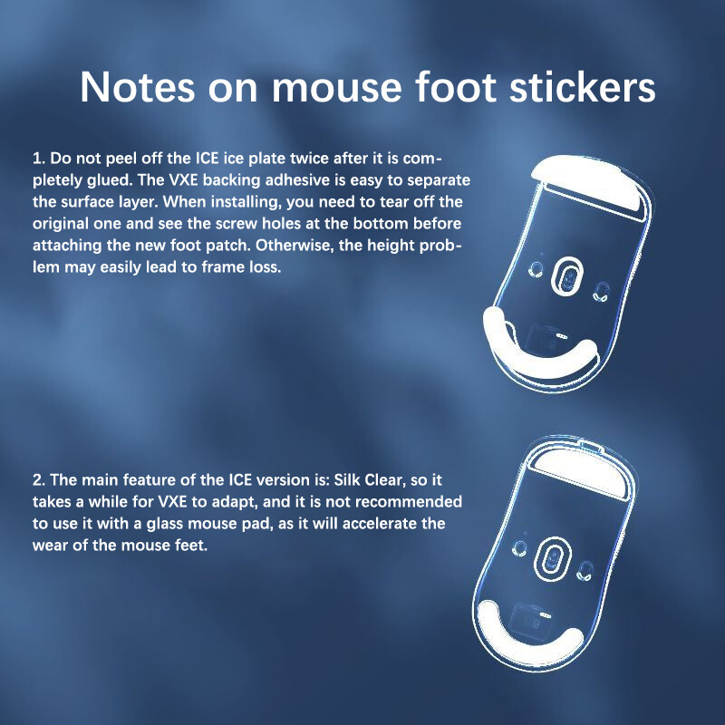 Mouse Foot Sticker For VXE R1 SE/Pro/MAX/for VXE F1 Pro/MAX Gaming ...