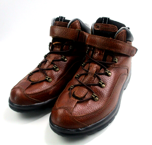 Womens Dr. Comfort Vigor Hiking Boots Sz 8 N Chestnut Leather 2520 NICE ...