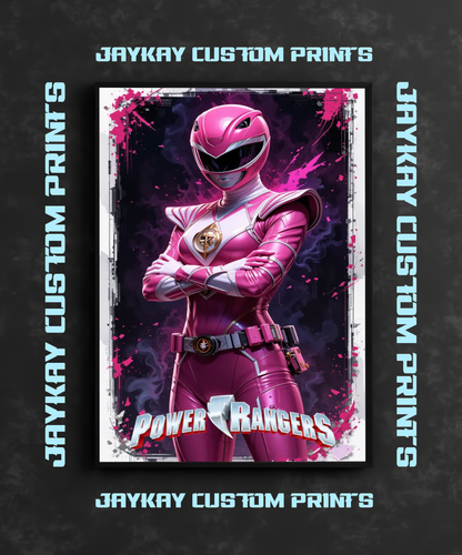 Mighty Morphin Power Rangers Pink Ranger Poster Print - No Frame | eBay