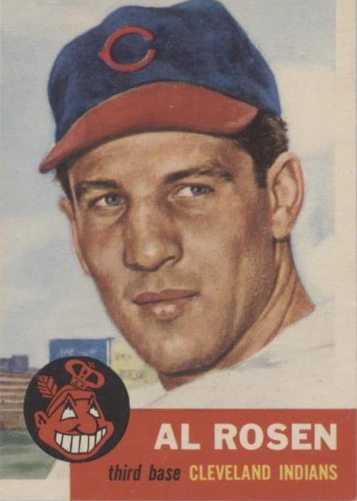 1953 Topps - Al Rosen #135 Bio Information is White for sale online | eBay