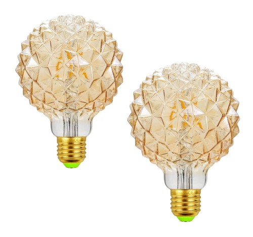 G95 LED Pineapple Bulb Retro Edison Lamp 4W 2700K Warm White Light Not ...
