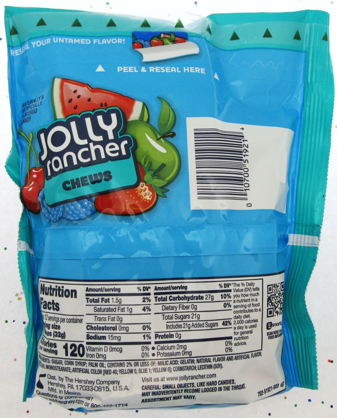 Jolly Rancher ~ Original Chews ~ American Candy ~ 13oz Re-Sealable Bag ...