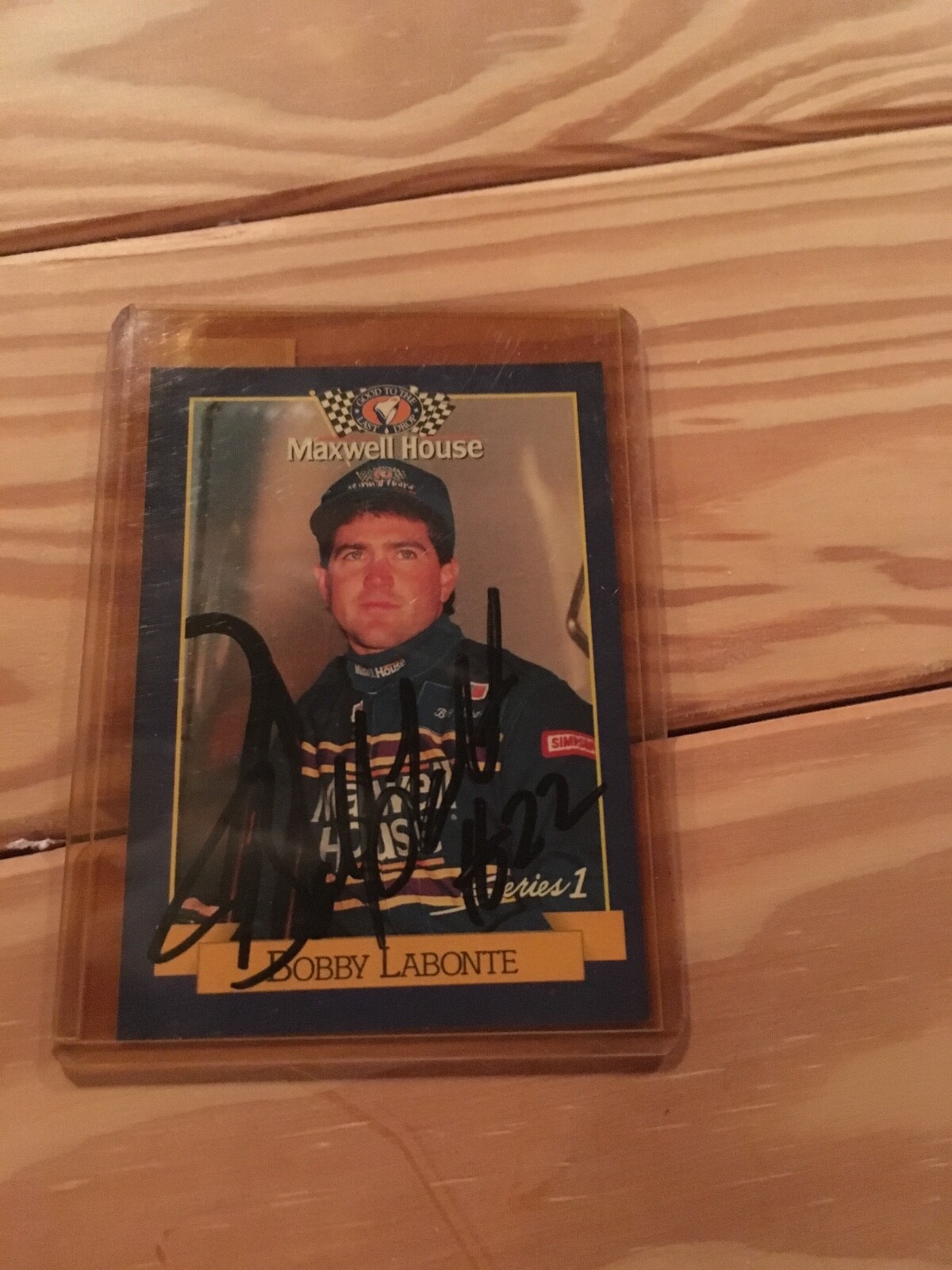 BOBBY LABONTE AUTOGRAPHED 1993 MAXWELL HOUSE NASCAR RACING CARD | eBay