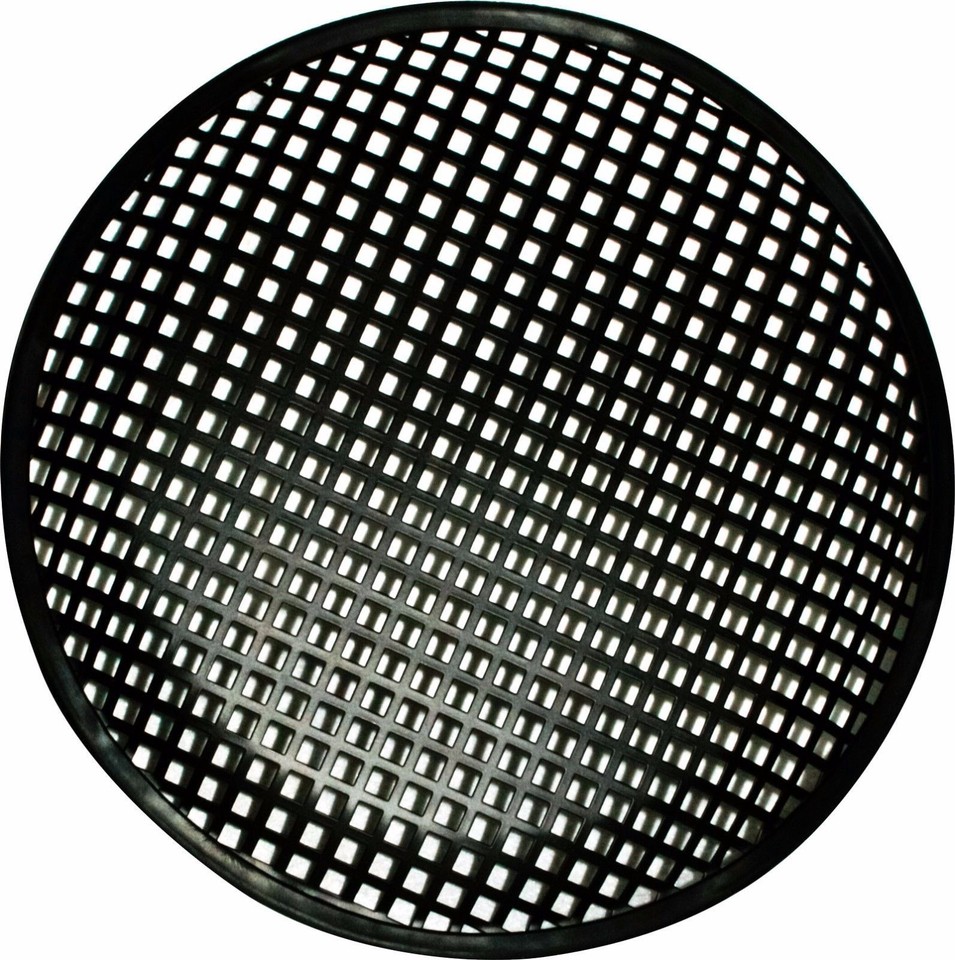 12 INCH PAIR SUBWOOFER SPEAKER COVERS WAFFLE MESH GRILL PROTECT GUARD ...