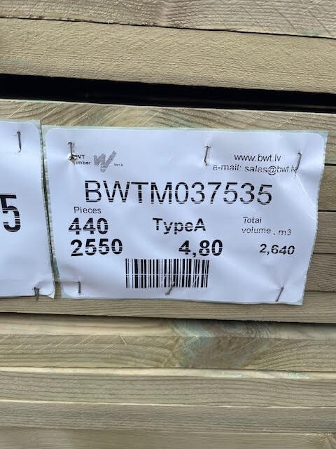 2X1 TREATED ROOFING BATTEN TYPE A - 25X50 - PACK OF 10 @ 4.8M | eBay UK