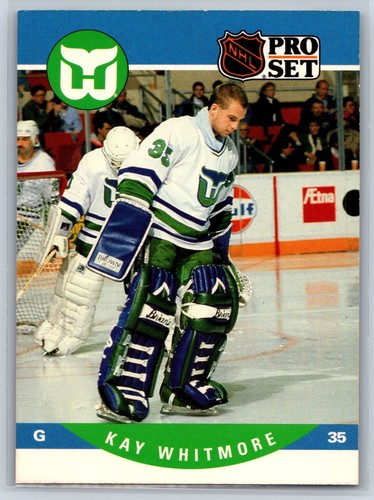 1990-91 NHL Pro Set Kay Whitmore Rookie Hartford Whalers RC #610 | eBay