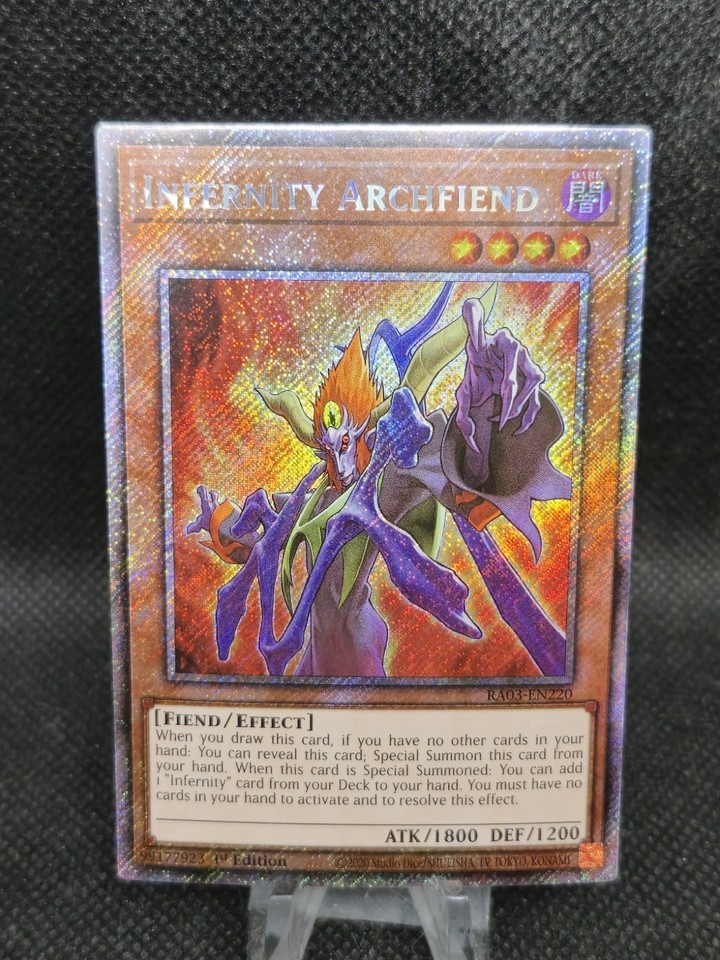 Infernity Archfiend (RA03-EN220) 1st Edition - Platinum Secret Rare ...