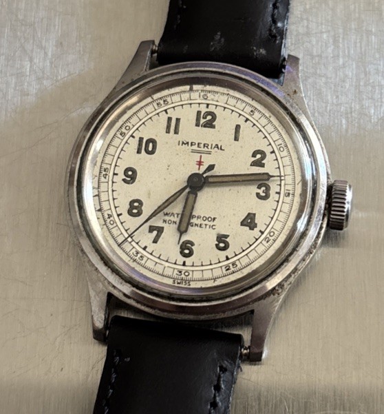 Vintage Imperial Military WWII Era Men’s Wristwatch Watch Wind Up ...