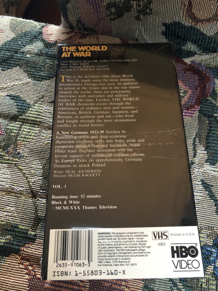 World at War - Volume 1: A New Germany 1933-1939 (VHS, 1995 ...