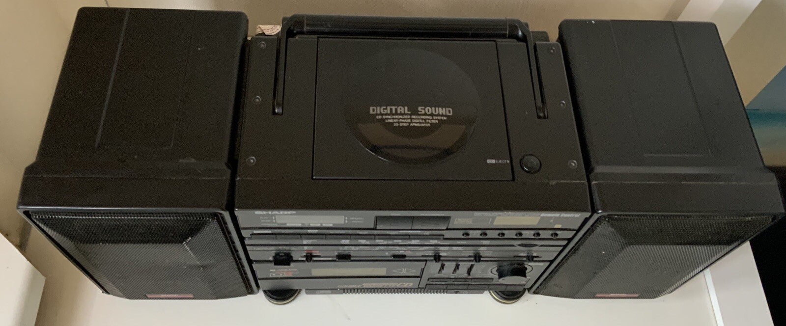 Sharp WF-CD77 Portable Stereo Component System With CD Player Cassette ...