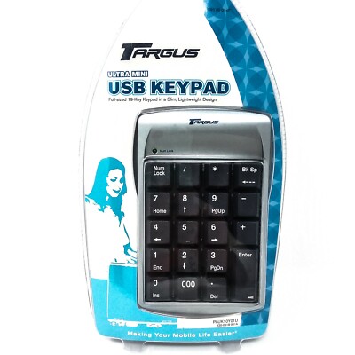 Targus Numeric Keypad Plug And Play 19 Keys For PC New 92636211042| eBay
