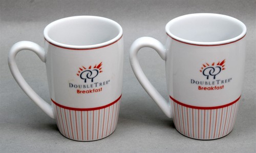 Set of 2 DOUBLETREE Hotel by Hilton Breakfast Coffee Cups Mugs | eBay