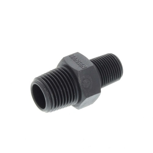 Hex Nipple 15 x 10mm Reducing BSP Plumbing Irrigation Poly Fitting Water Hansen | eBay