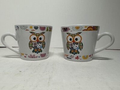 Trisa Art Deco Owl mugs - Set Of 2 | eBay