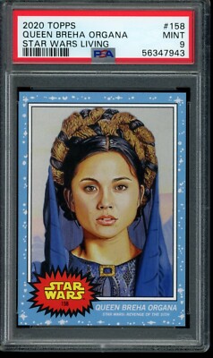 2020 Topps Star Wars Living Set #158 Queen Breha Organa PSA 9 Mint SP ...