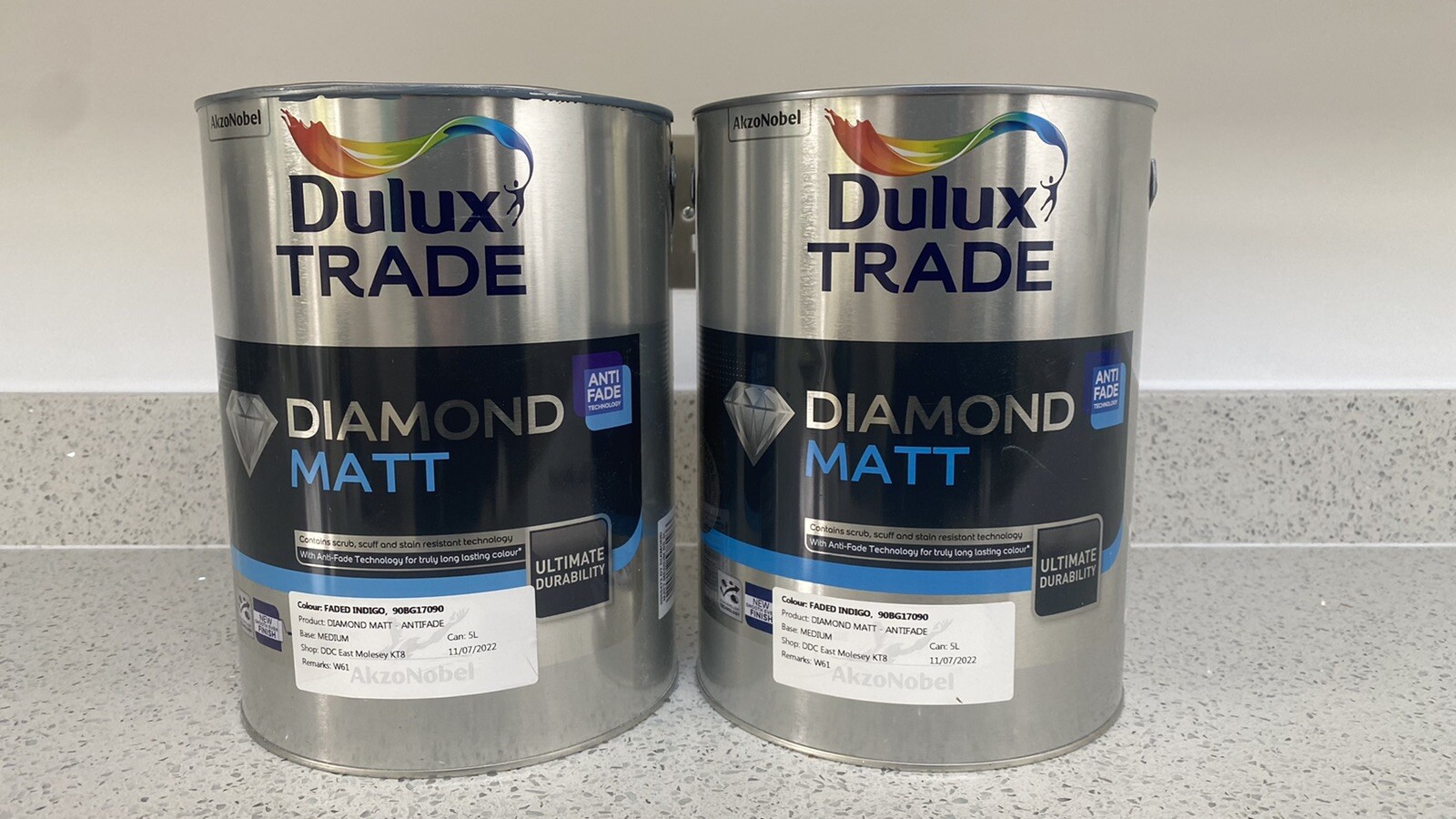 dulux diamond matt blue faded indigo paint | eBay UK