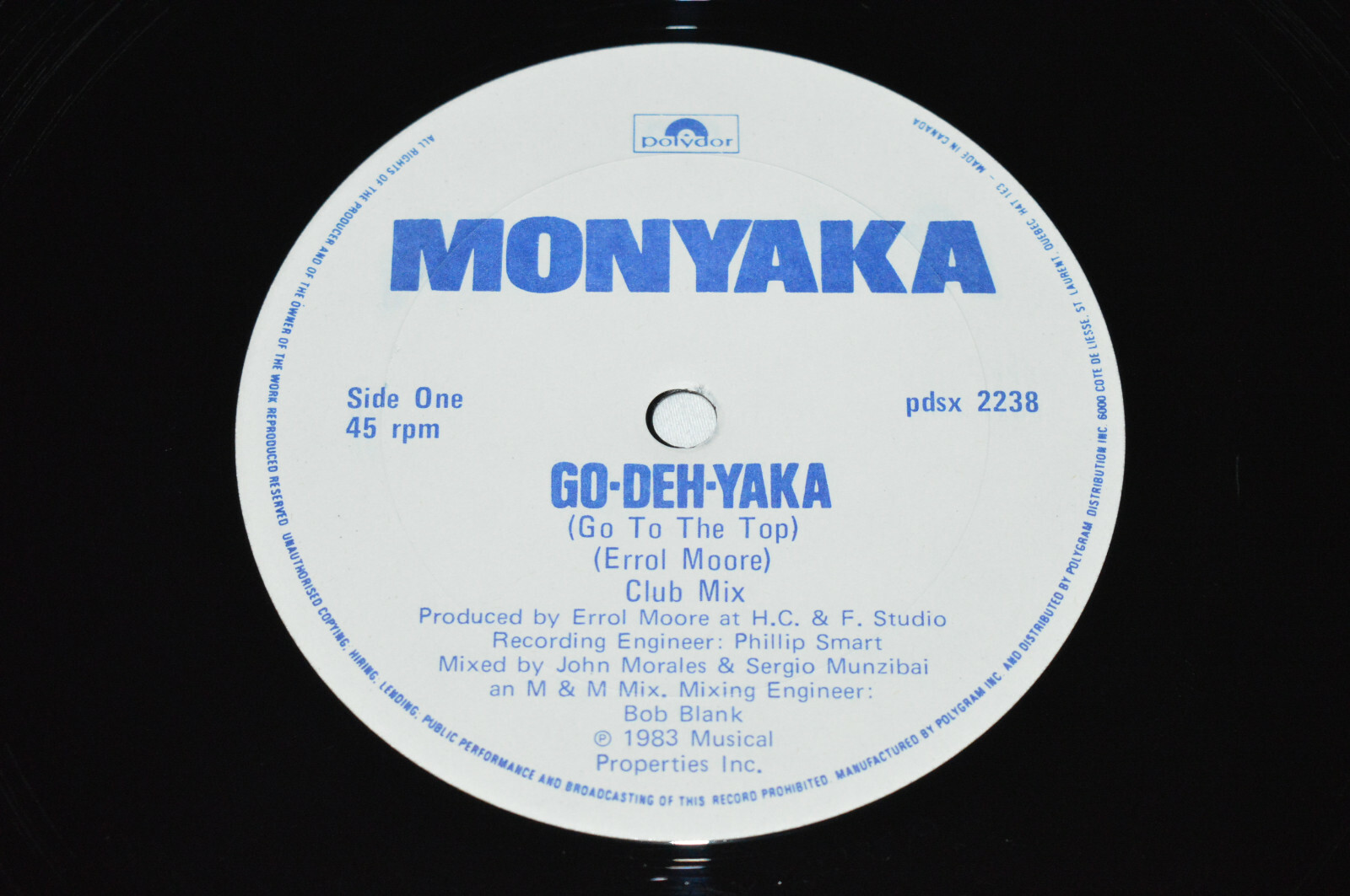 MONYAKA Go-Deh-Yaka (Club Mix) 12" maxi Single Vinyl LP Special Rub-A ...