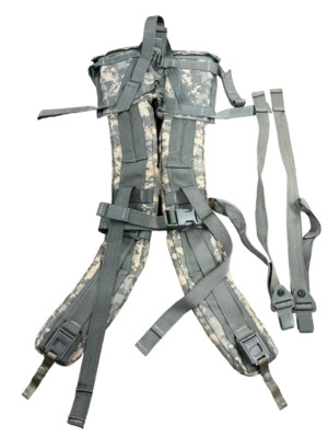 US MILITARY MOLLE II ENHANCED SHOULDER STRAPS ACU RIFLEMAN CAMPING LG ...
