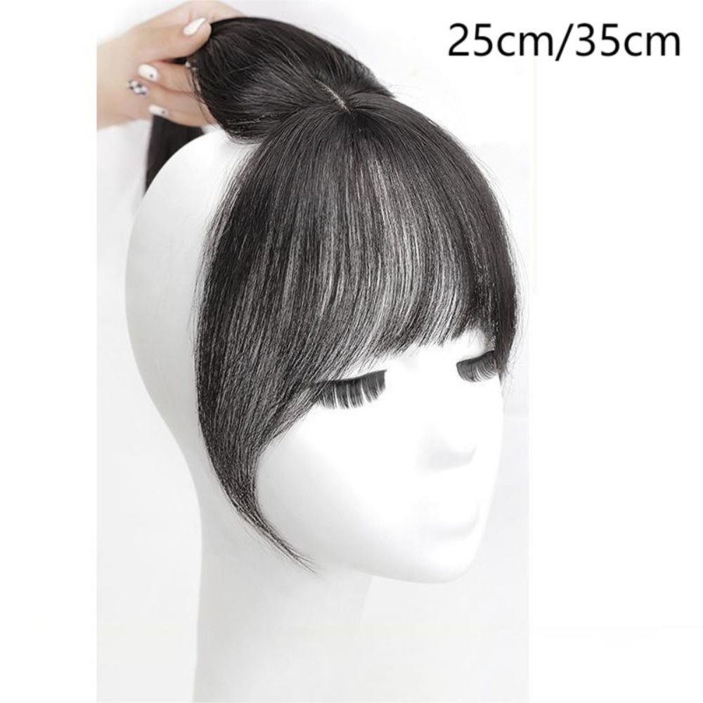 Eight Character 3D French Bangs Black Air Bangs Fashion Natural Wig ...