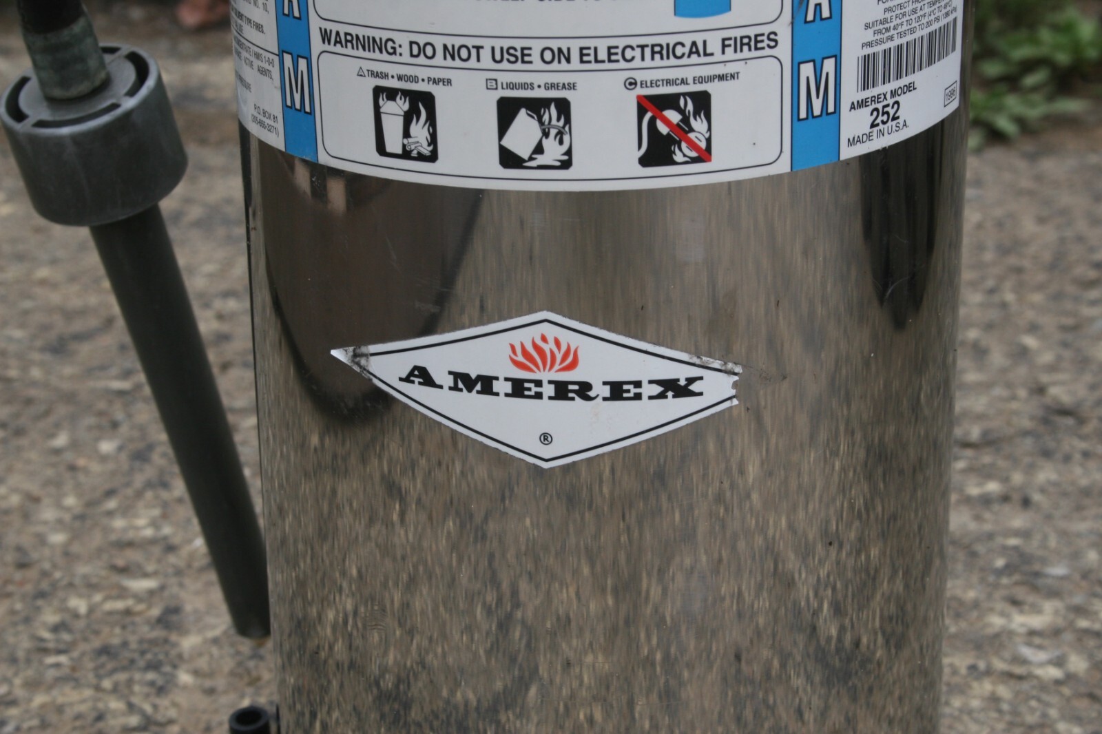 Amerex 2.5 Gallon FOAM Refillable Fire Extinguisher Class 2-A Model 252 ...