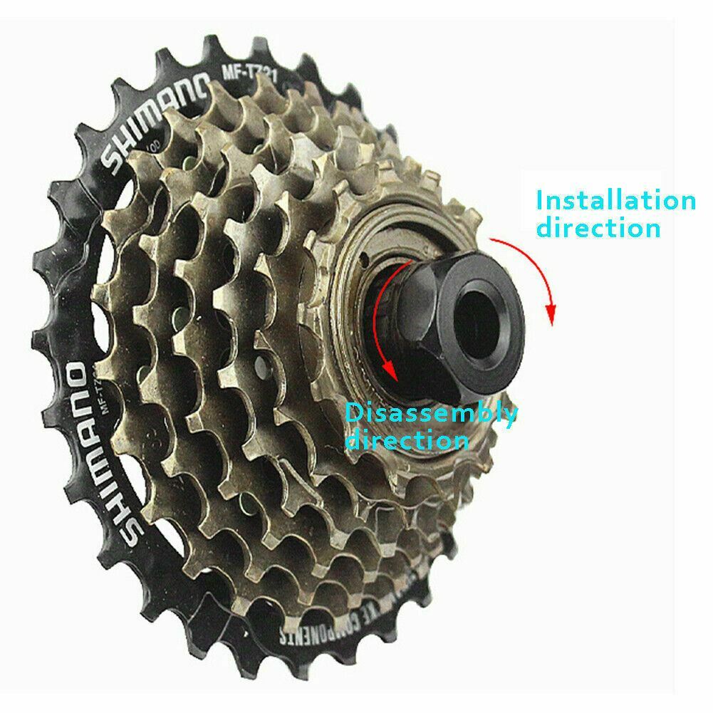 Shimano MF-TZ500 7 Speed MTB Bike Screw-On Freewheel Cassette 14-28T MF ...