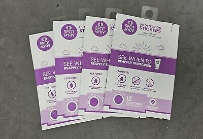 Spot My UV, UV Detection Stickers w/ Dermatrue 12 Stickers Per Pack ...