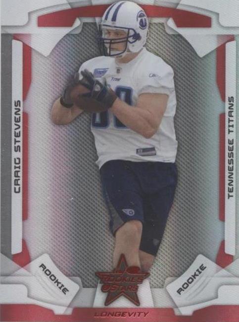 2008 Leaf Rookies & Stars Longevity - Rookie Craig Stevens #189 Ruby ...