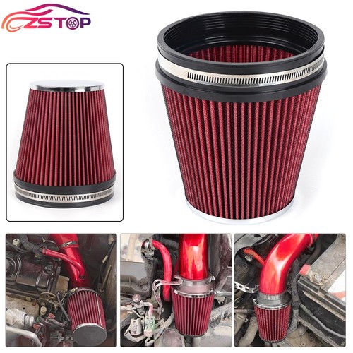 6" 152mm Inlet Car Truck Air Intake Cone Replacement Dry Air Filter 7in ...