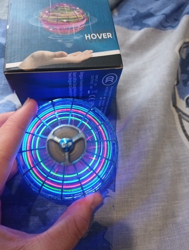 Flying Boomerang Ball Toy with LED Lights – Hand-Controlled Hover Orb ...