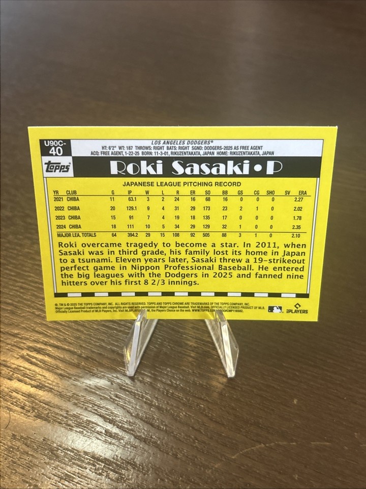 2025 Topps Chrome Update Baseball 35th Anniversary Mojo Refractor Roki ...