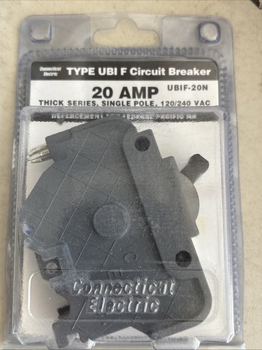 CONNECTICUT ELECTRIC, UBIF-20N, 1P, 20A, THICK SERIES, NEW! | eBay