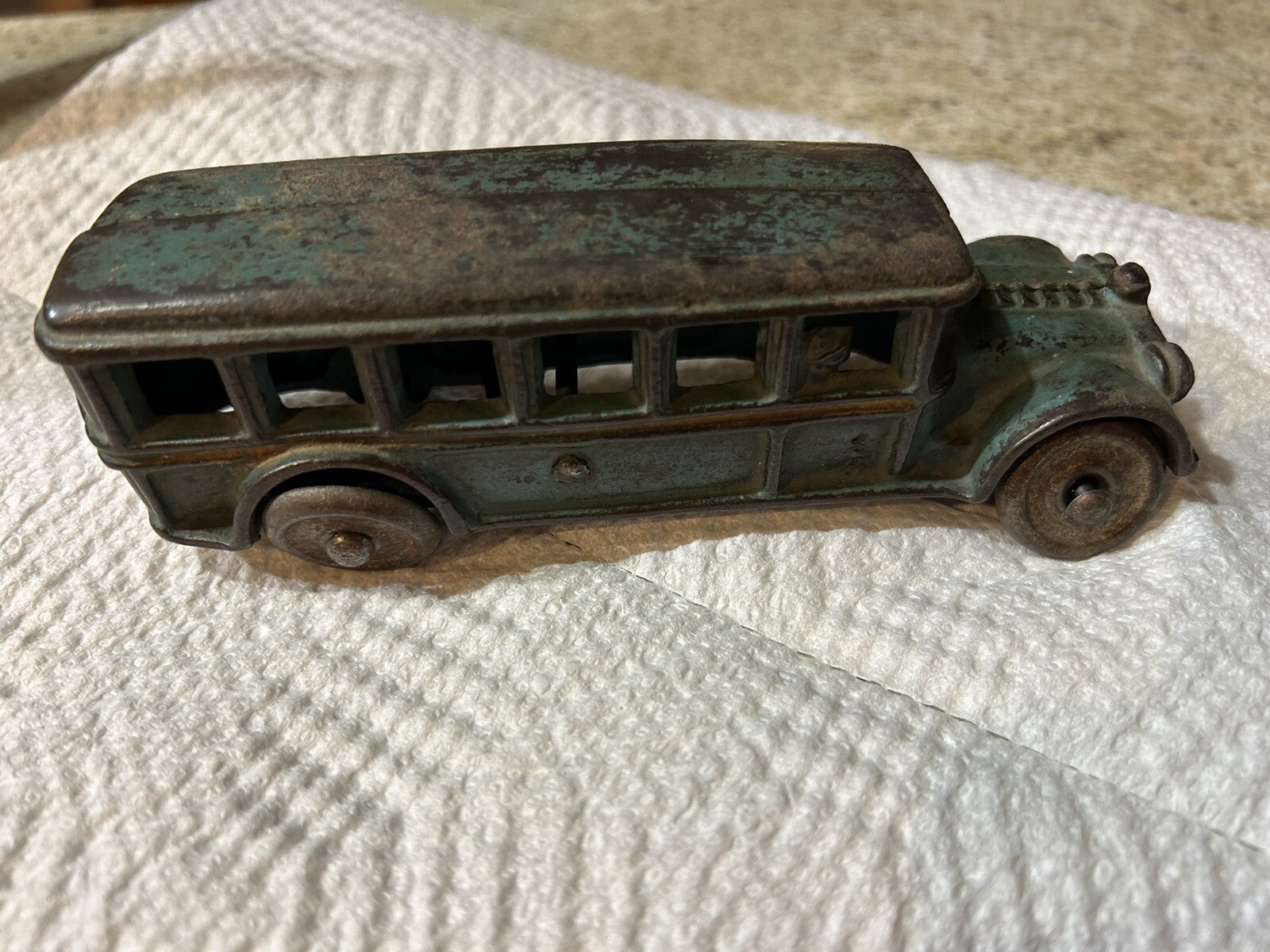 Cast Iron Toy Bus with Driver | eBay