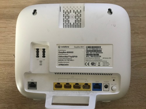 Vodafone EasyBox 804 Drahtlose Router - Weiß | eBay.de