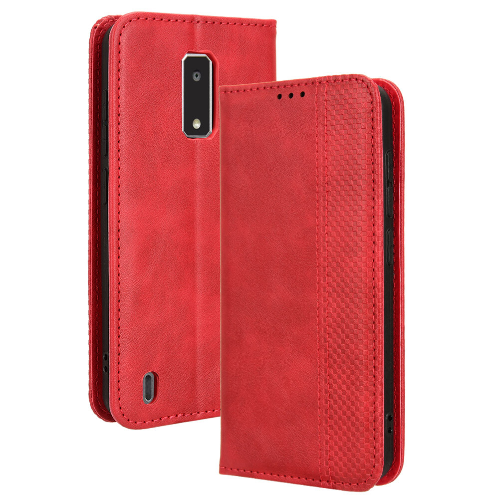 For BLU View 4 B135DL Leather Wallet Card Holder Stand Case + Screen ...