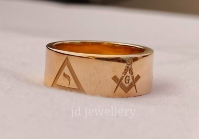Masonic Ring Free Mason Ring Masonic Symbol Band Ring Brother Ring ...
