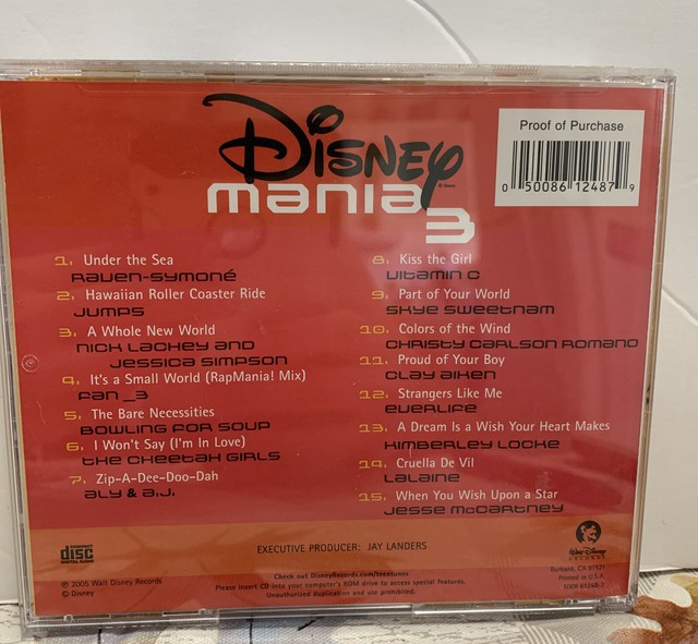 Disneymania, Vol. 3 by Disney (CD, Feb-2005, Walt Disney) for sale ...