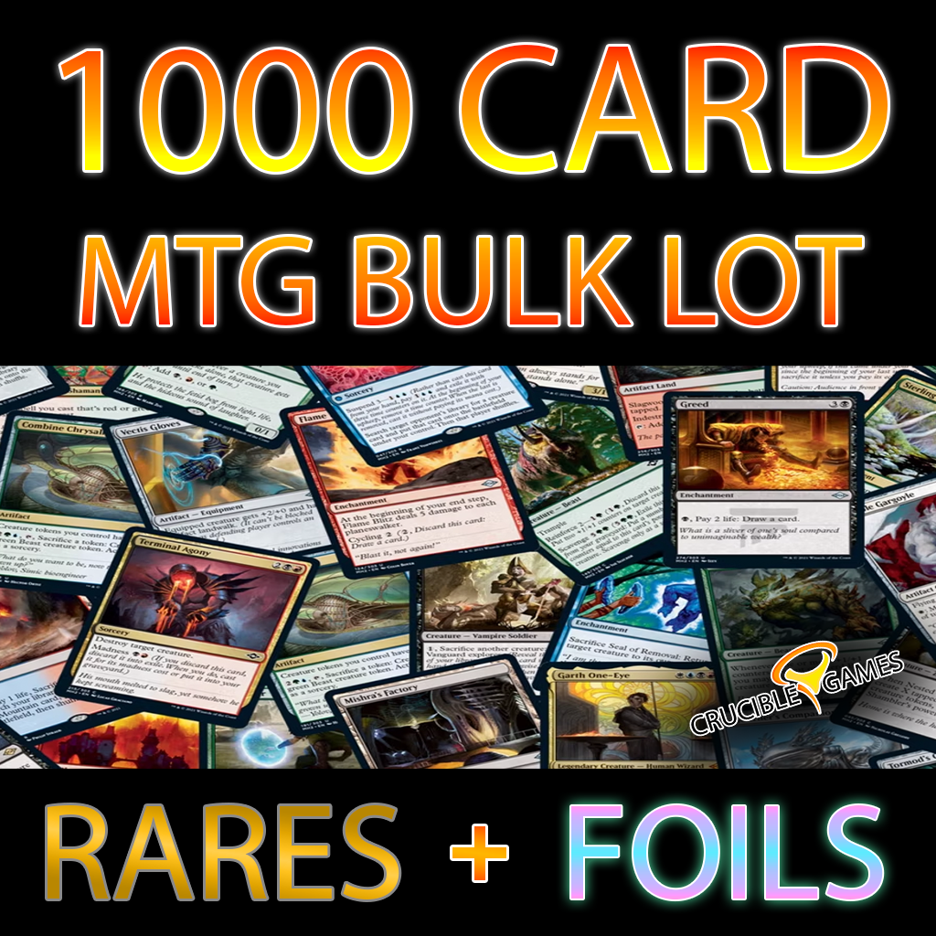 1000 MTG Magic The Gathering Cards - Bulk Lot - Rares/Foils - EDH ...