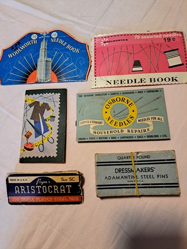 Lot Vintage Needle Books & Pins Sewing Notions Needlework | eBay