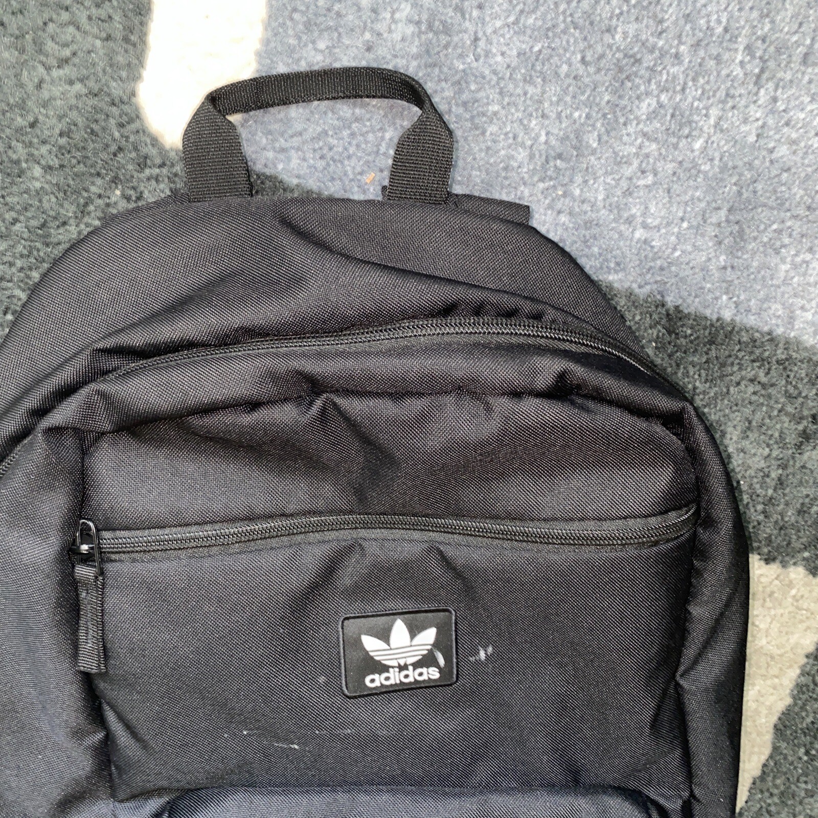 ADIDAS BACKPACK # 90288 All Black White Logo Full Siz… - Gem