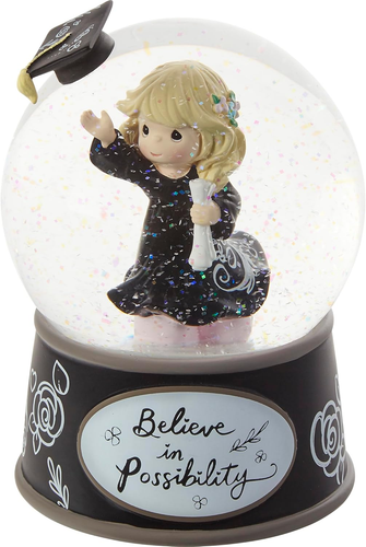 Precious Moments Believe in Possibility Graduation Snow Globe, Perfect ...