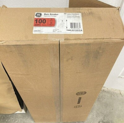 New GE Main Breaker TMC4010CCA Grey 100A 40 Spaces 80 Circuits Indoor ...