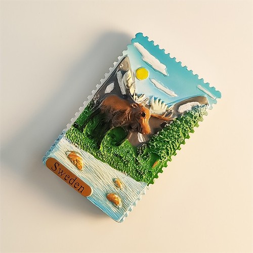 Nordic Sweden Travel Souvenirs 3D Resin Refrigerator Magnet Hand ...