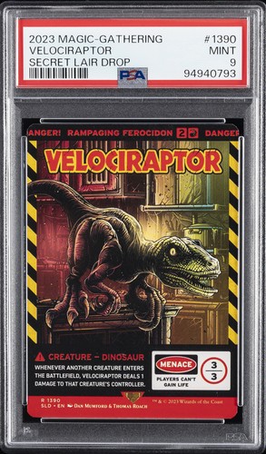 2023 MTG SECRET LAIR DROP #1390 VELOCIRAPTOR PSA 9 | eBay