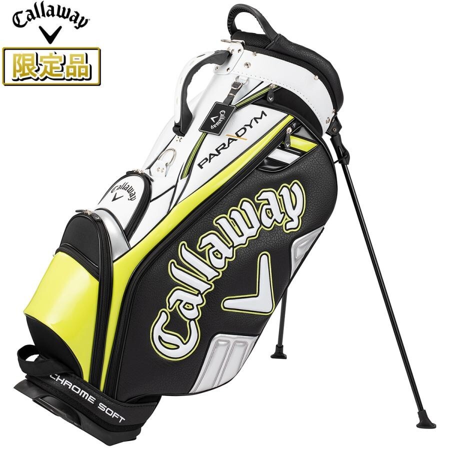 Callaway Caddy Golf Bag STN TOUR 23 Stand Type 9.0 Black/White/Lime ...