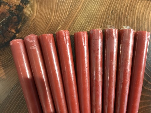 Vintage Wicks 'N' Sticks Taper Candles Rust 6" Made In USA | eBay