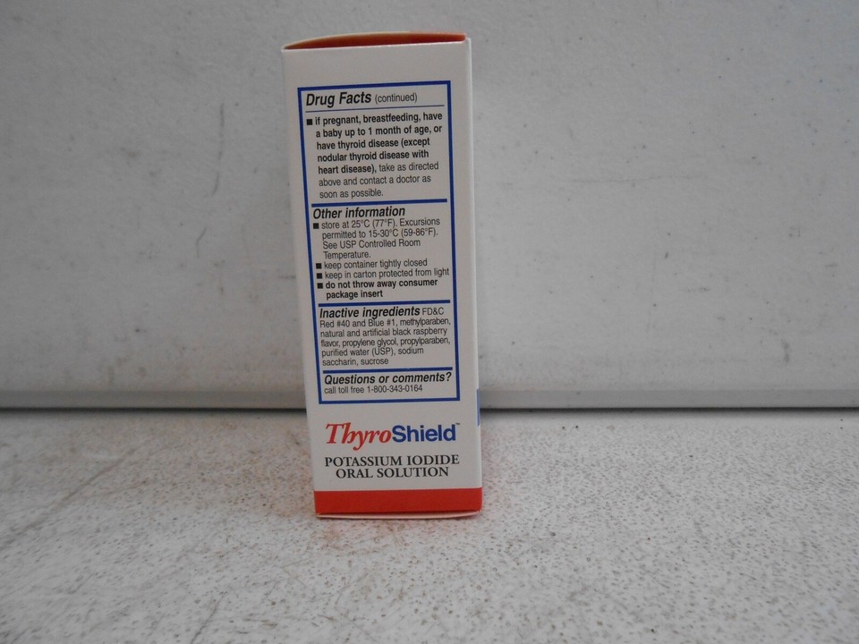 Potassium Iodide LIQUID 30mL Thyroshield THYRO SHIELD BLACK RASPBERRY ...