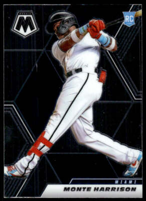 Monte Harrison 2021 Panini Mosaic Baseball # 260 RC Miami Marlins Base ...