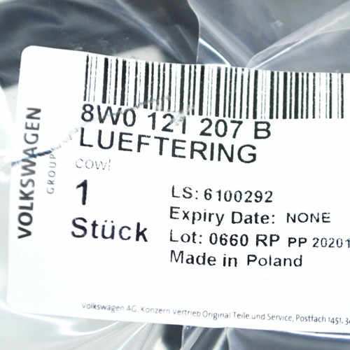 NEW AUDI A4 B9 8W RADIATOR FAN SHROUD 8W0121207B 17-19 ORIGINAL NO DUTY ...