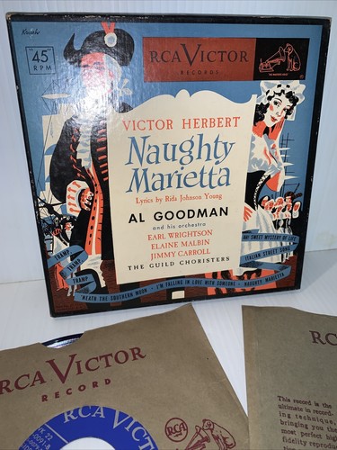 4 Box Set Al Goodman & his Orchestra 45 rpm blue records | eBay