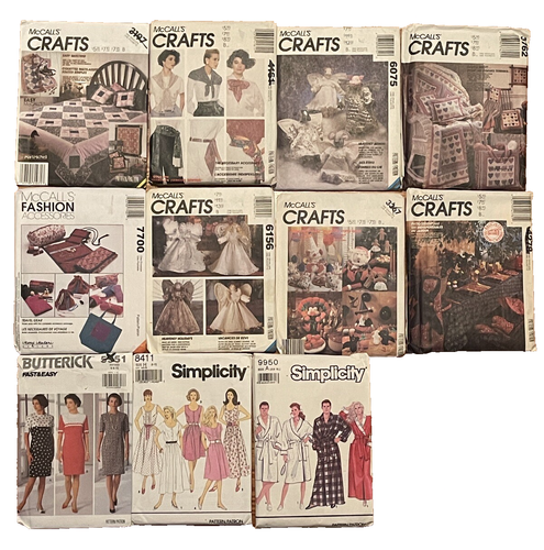 Lot of 11 Vintage Sewing Patterns – McCall’s, Simplicity, Butterick | eBay